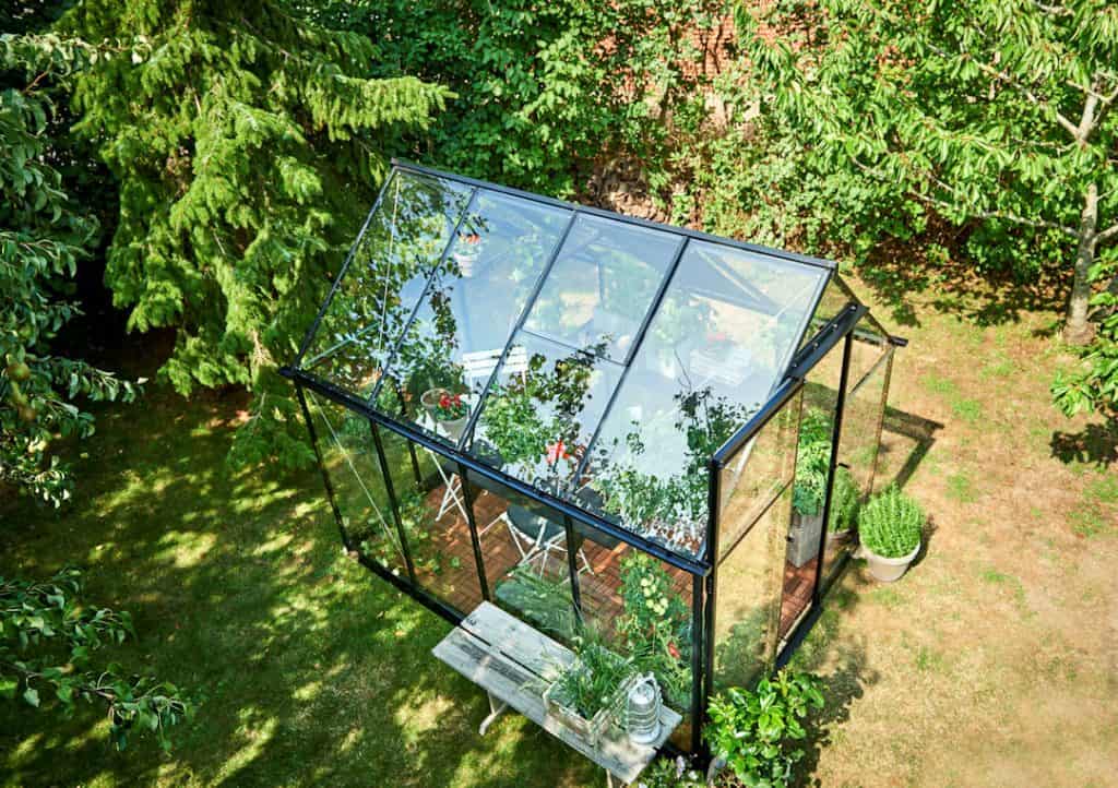 Tuinkas Qube zwart 198x259