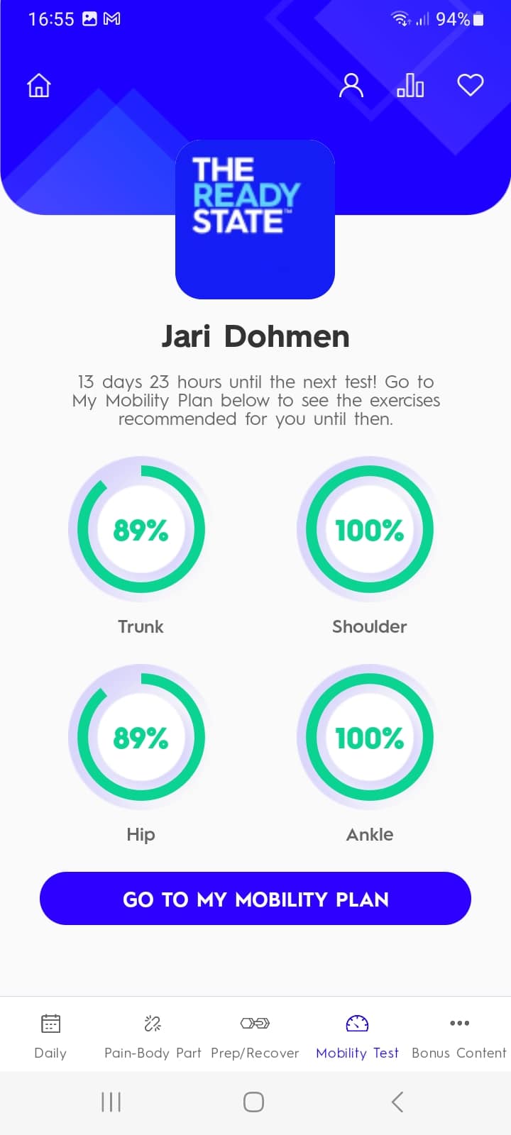 The Ready State Review: Expert Virtual Mobility Coach