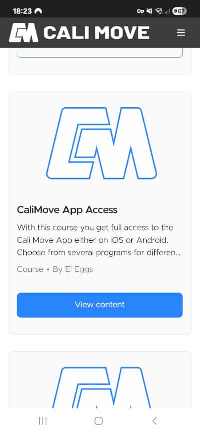 Cali Move App Review 2025: Best General Calisthenics App