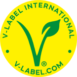 V-Label keurmerk op gecertificeerde vega en vegan producten